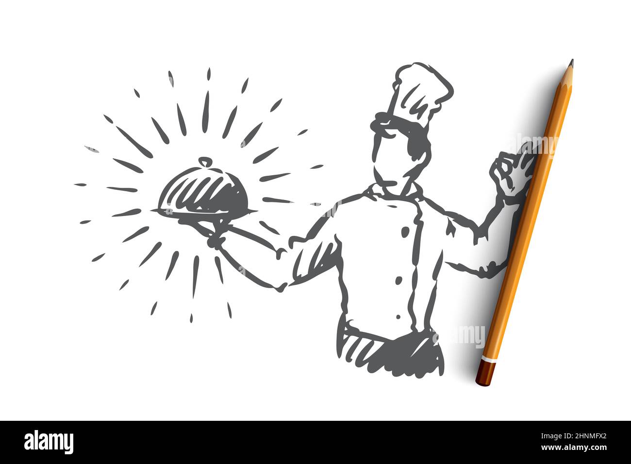 Vector cartoon hand holding recipe hi-res stock photography and images ...