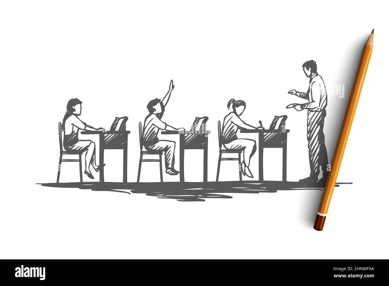 Back to school, study, education, knowledge, learning concept. Hand ...