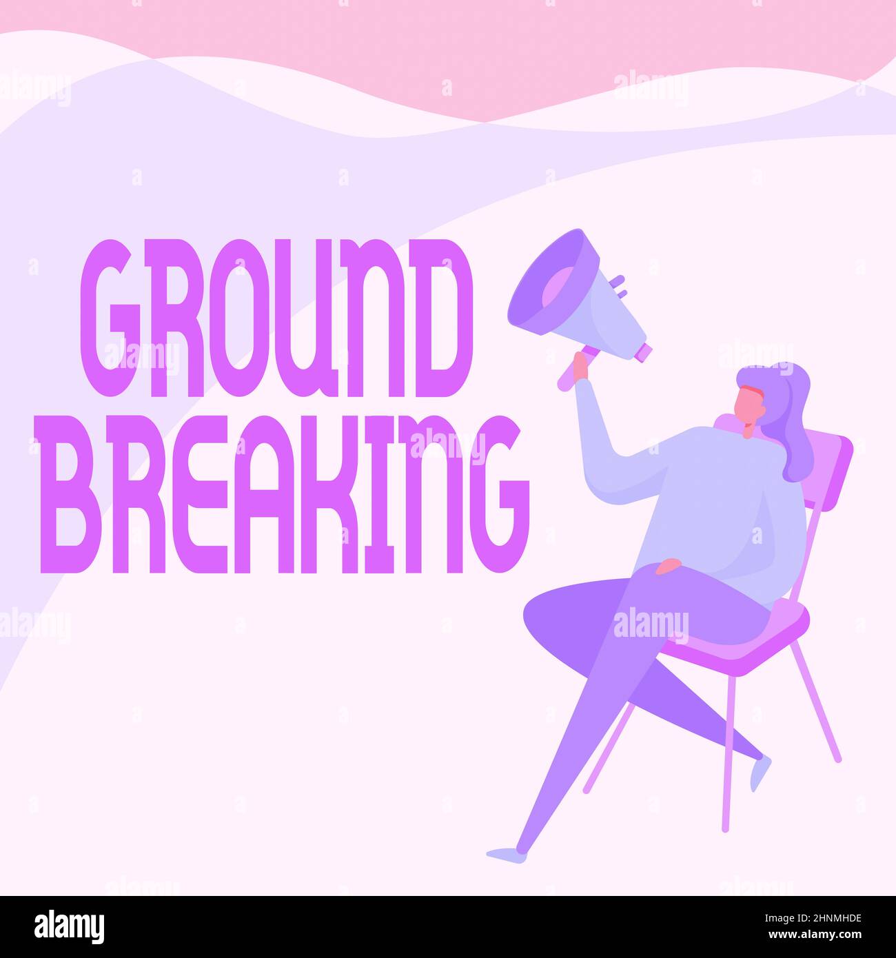 Conceptual display Groundbreaking, Word Written on Very new and a big ...