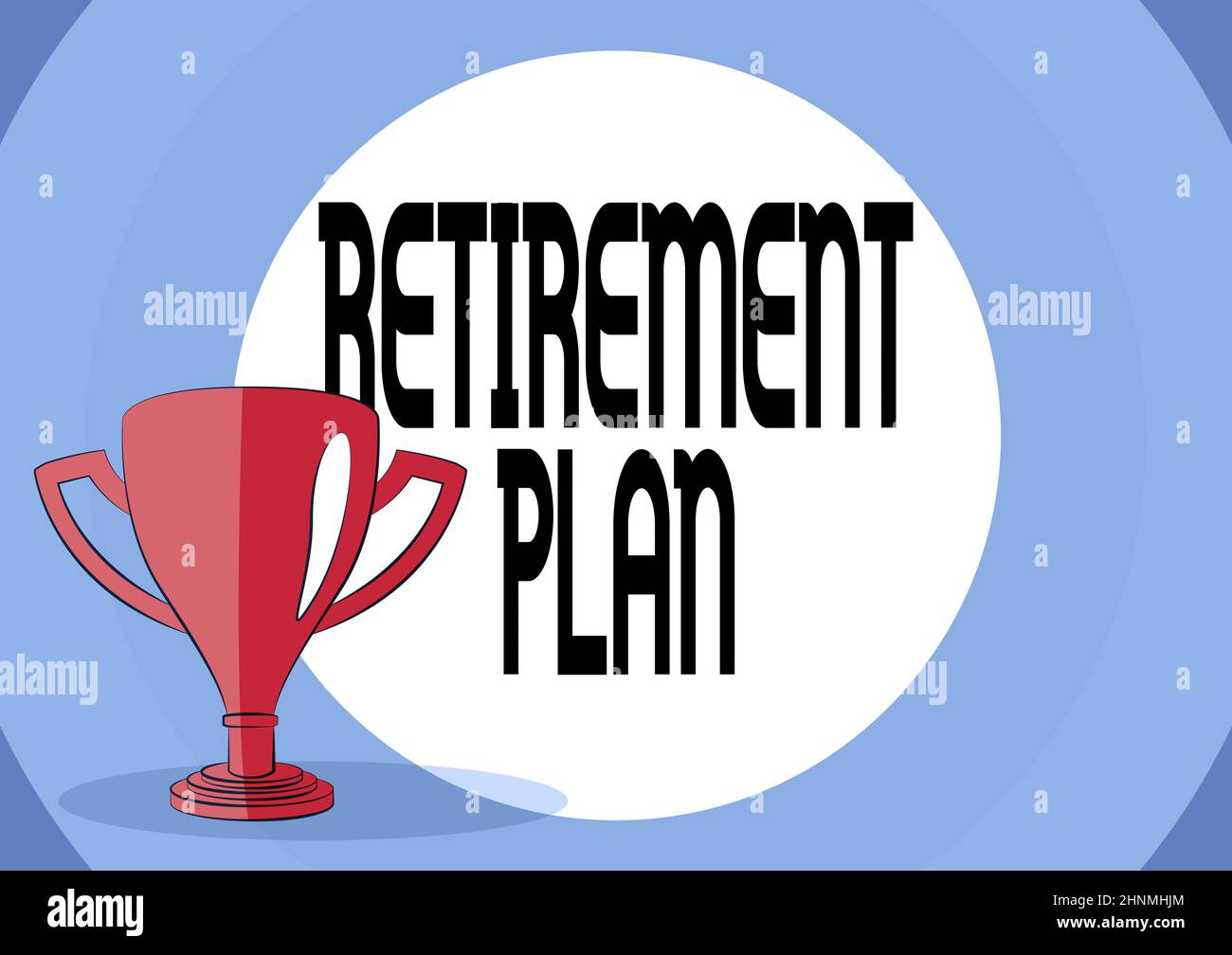 Conceptual display Retirement Plan, Business idea saving money in order ...