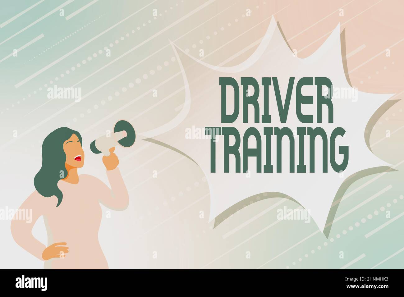 Conceptual caption Driver Training, Word Written on prepares a new ...