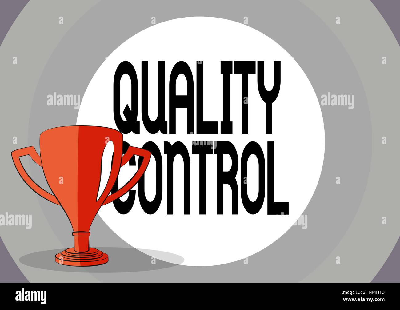 Text sign showing Quality Control, Business overview insure that ...