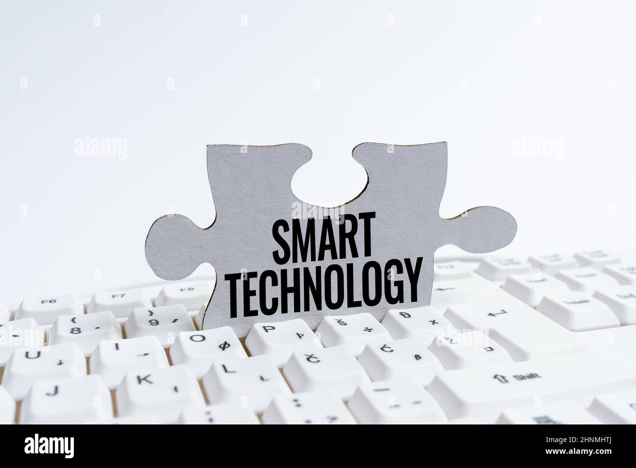 Sign displaying Smart Technology, Word Written on used to protect and prevent errors in hard ...