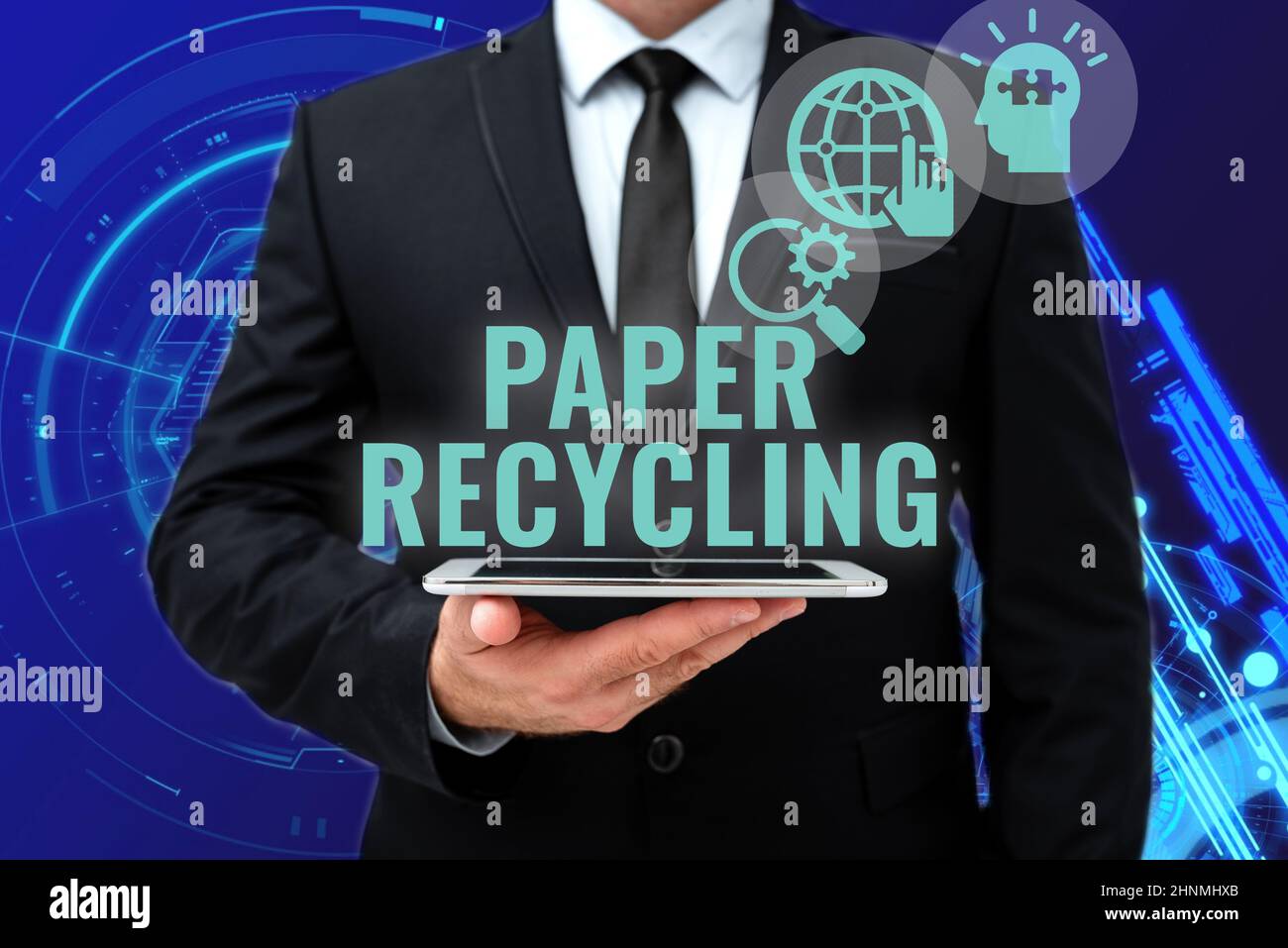 Writing displaying text Paper Recycling, Concept meaning Using the ...