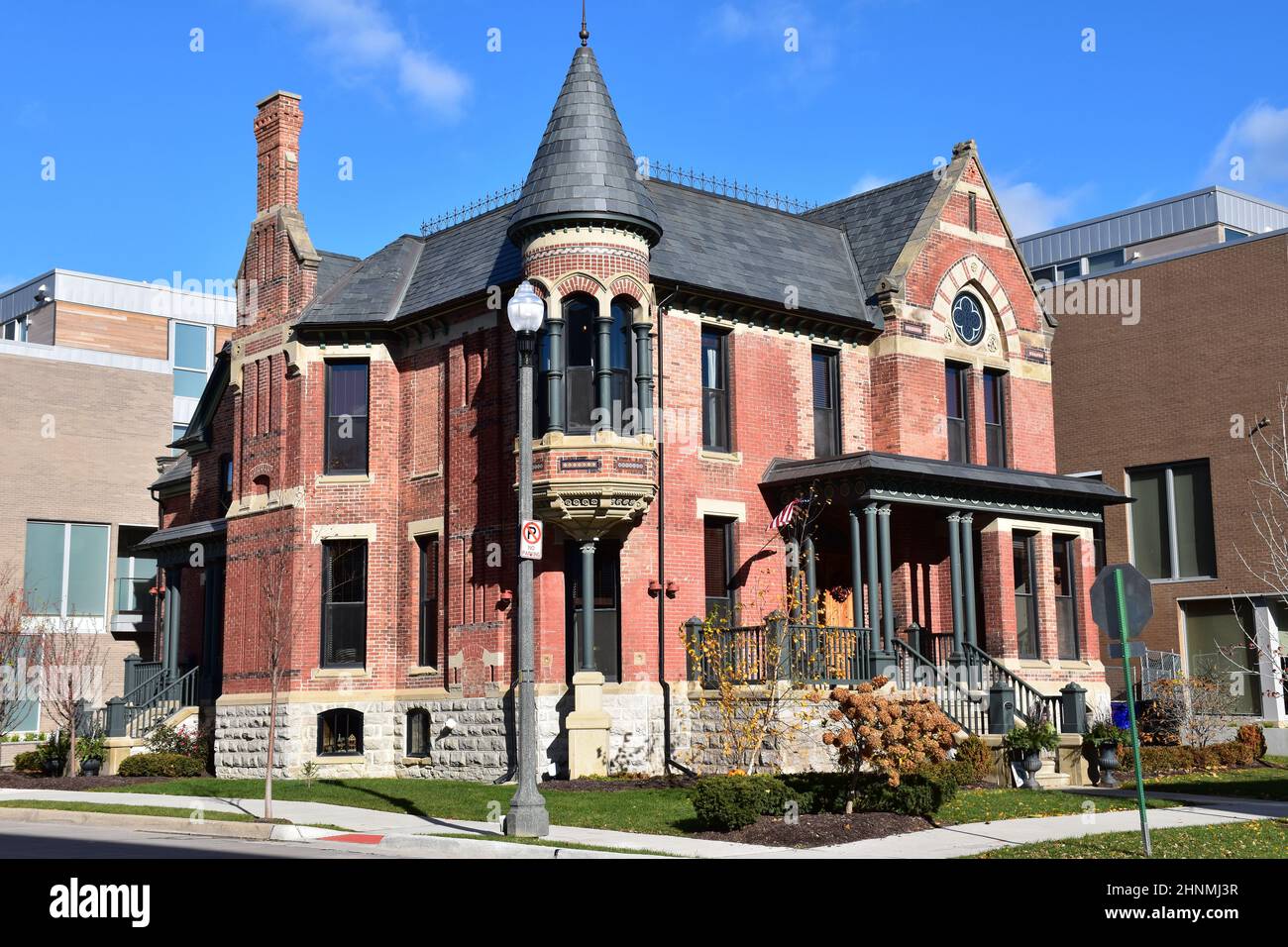 The 1870s Ransom Gillis House after a full rehab in Brush Park, Detroit ...