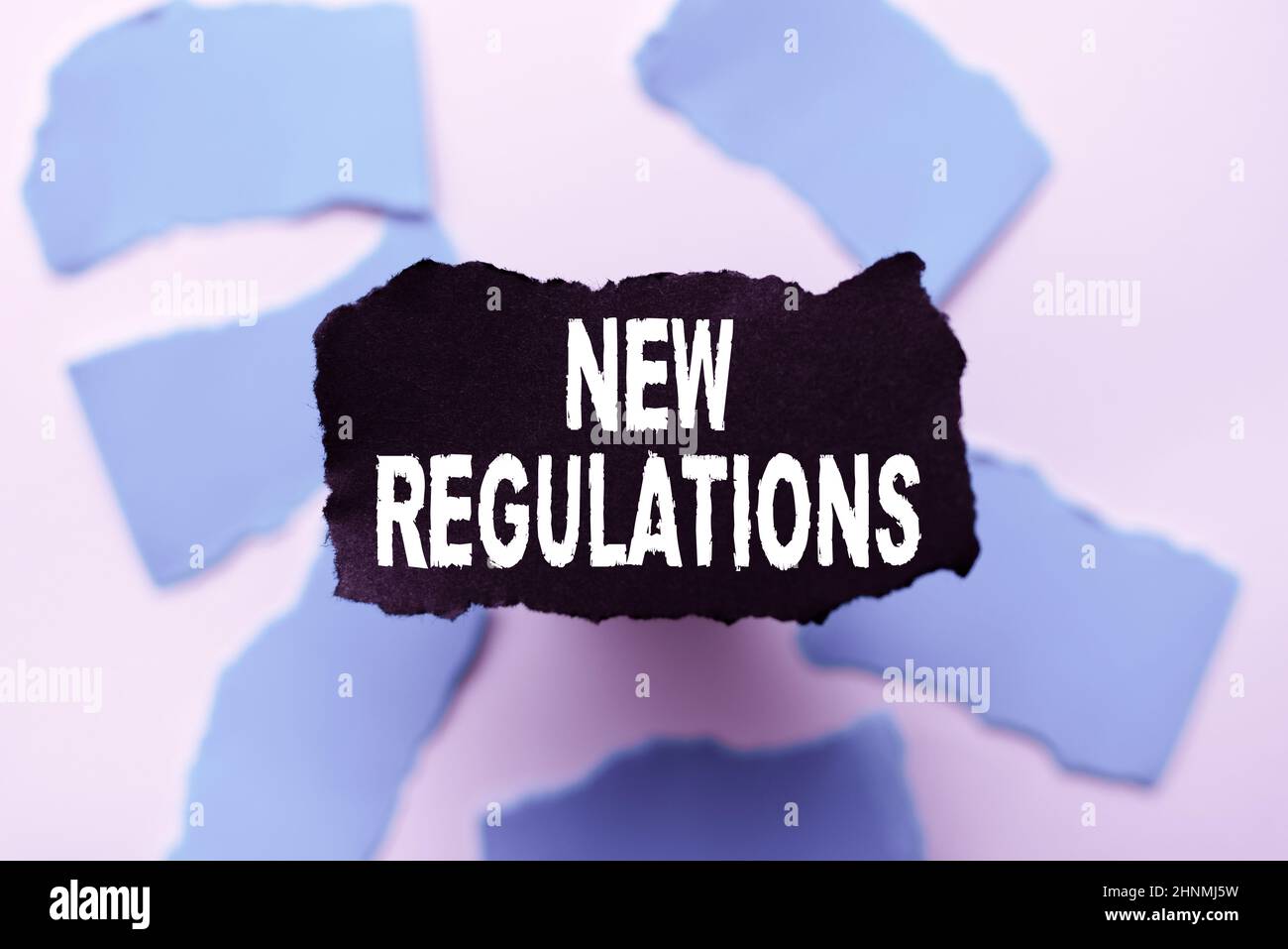 Text sign showing New Regulations, Concept meaning Regulation ...