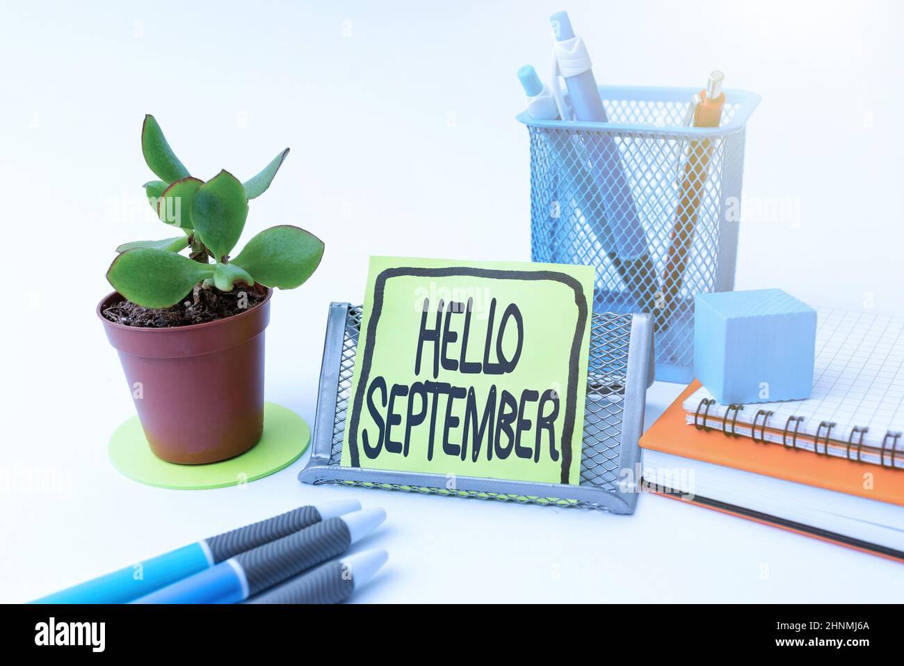 Text showing inspiration Hello September, Concept meaning Eagerly ...