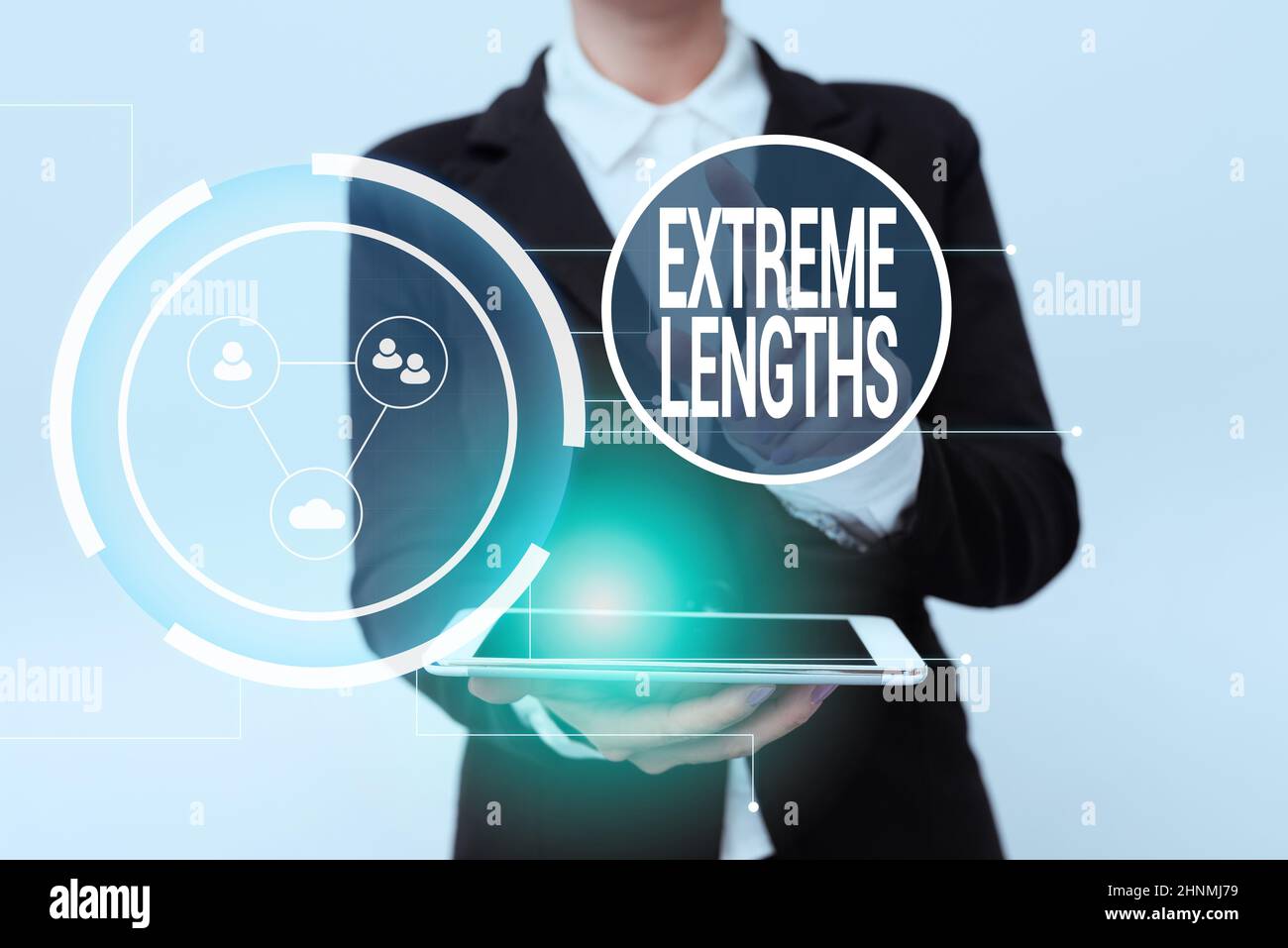 Conceptual display Extreme Lengths, Business idea Make a great or ...