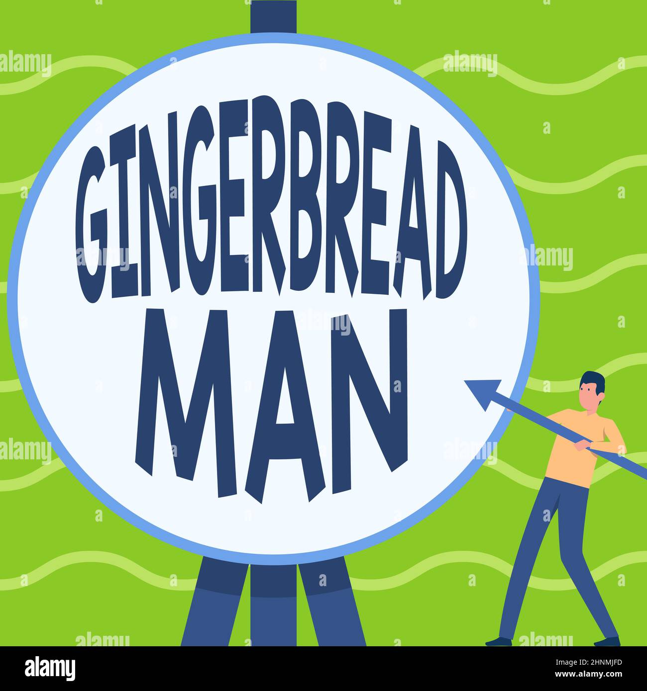 Text sign showing Gingerbread Man, Internet Concept cookie made of ...