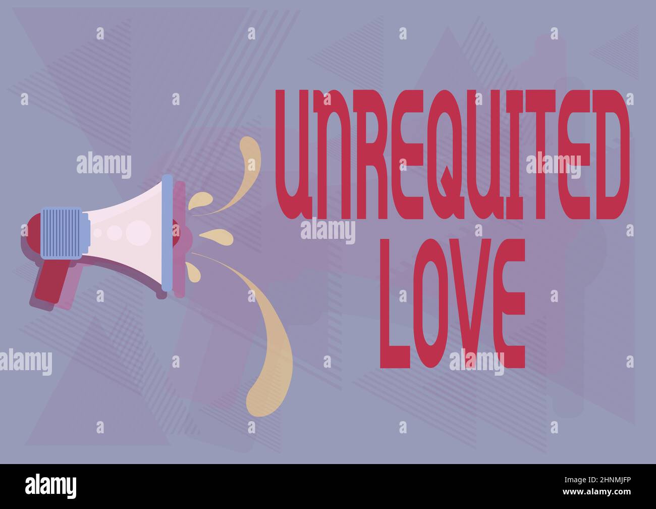 Writing displaying text Unrequited Love, Concept meaning not openly ...