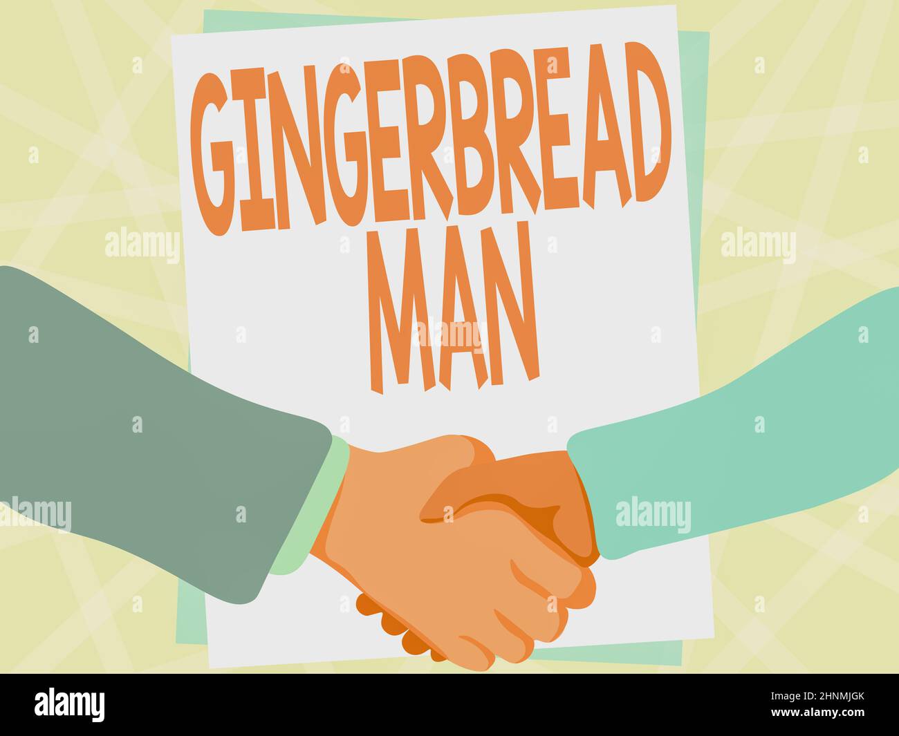 Text sign showing Gingerbread Man, Concept meaning cookie made of ...