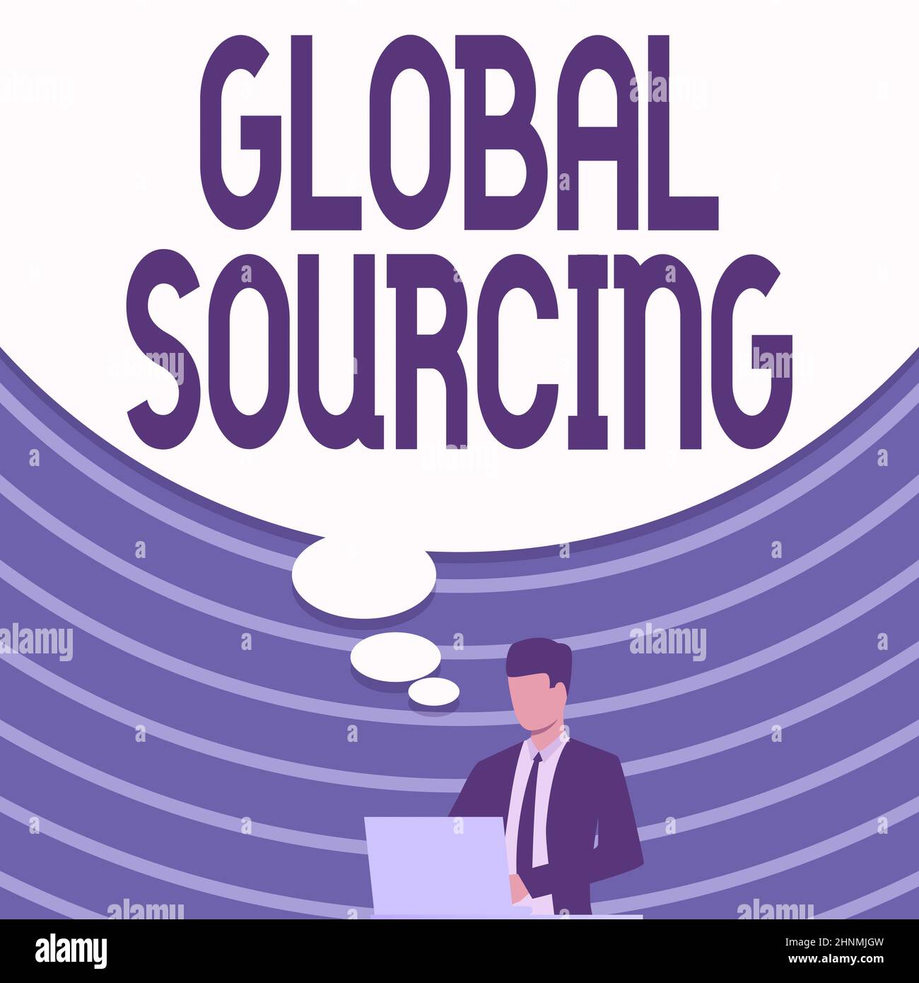 Inspiration showing sign Global Sourcing, Business concept practice of ...