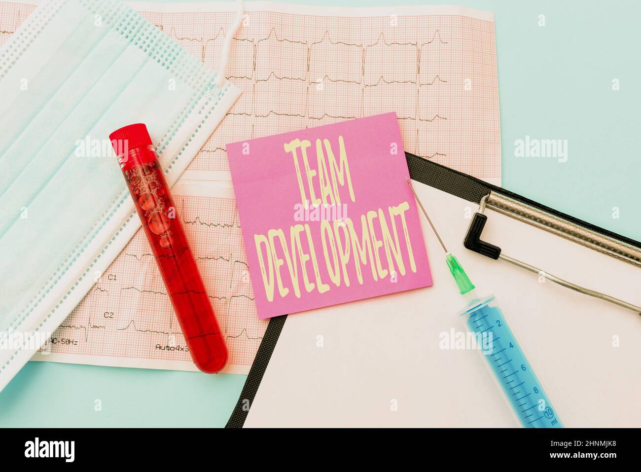 Text caption presenting Team Development, Business showcase learn why and how small groups ...