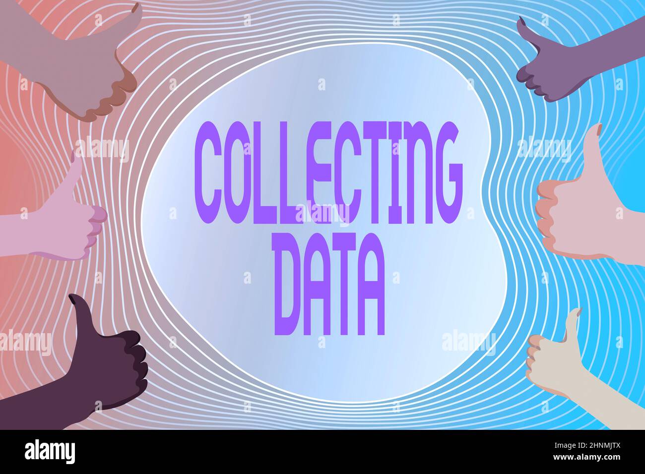 Text showing inspiration Collecting Data, Internet Concept Gathering ...