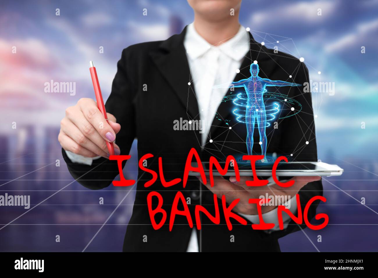 Conceptual caption Islamic Banking, Concept meaning Banking system ...
