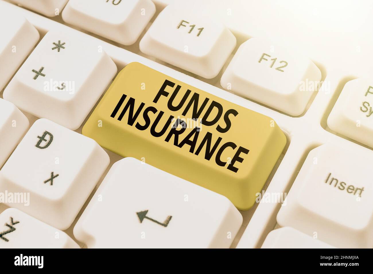 Text sign showing Funds Insurance, Business concept Form of collective ...