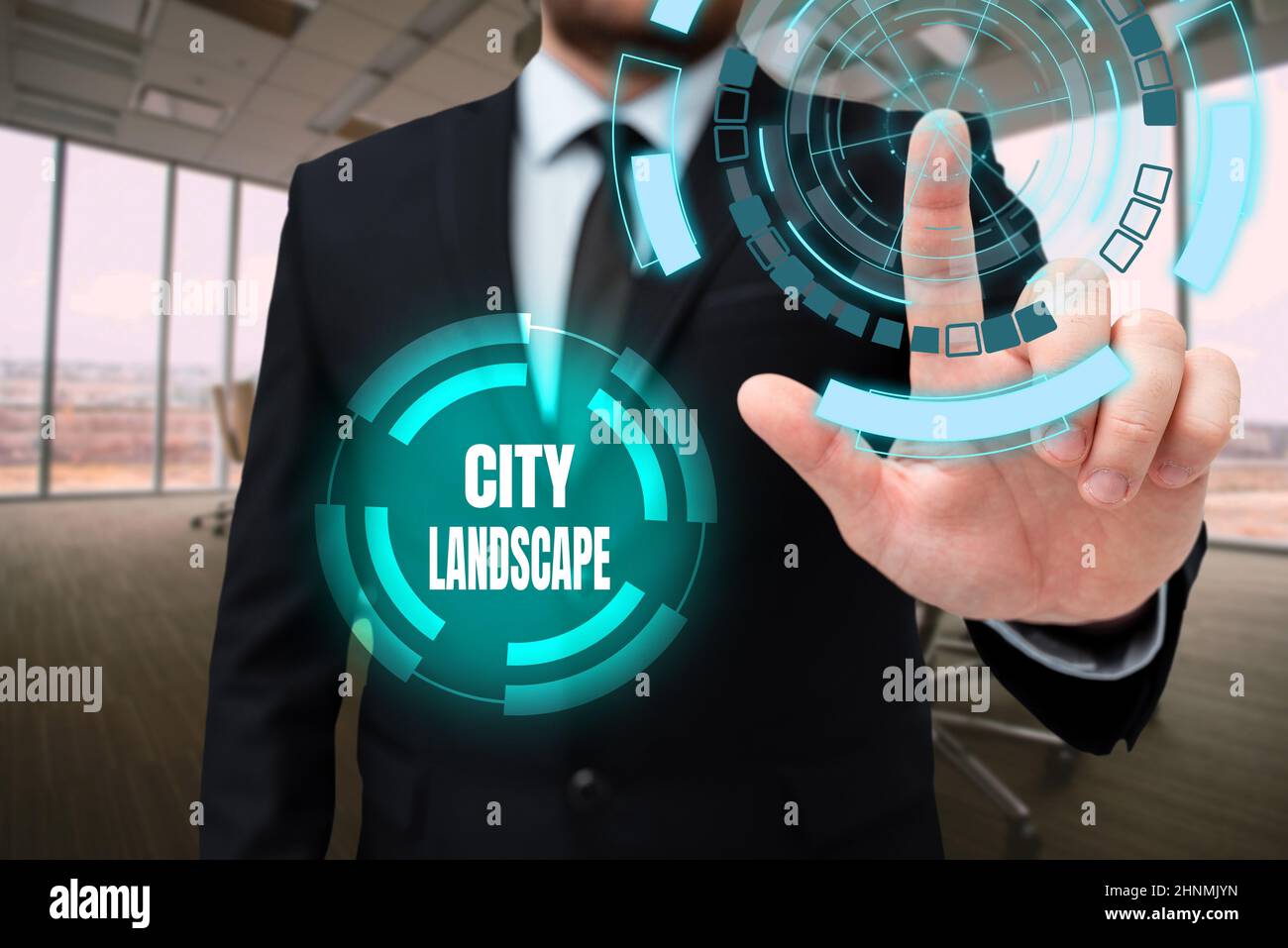 Handwriting text City Landscape, Internet Concept photograph of the ...