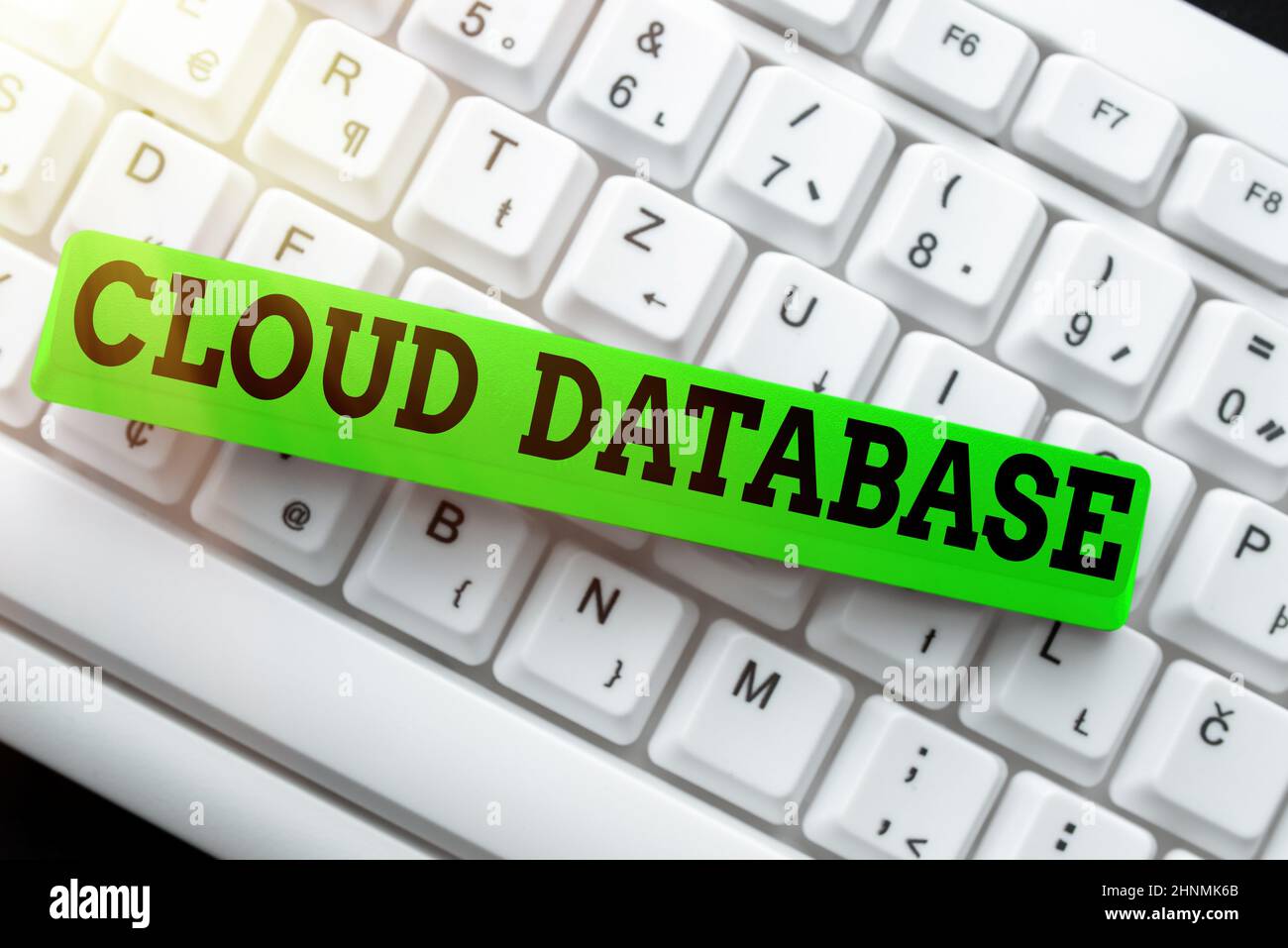 Text sign showing Cloud Database, Business overview optimized or built for a virtualized ...