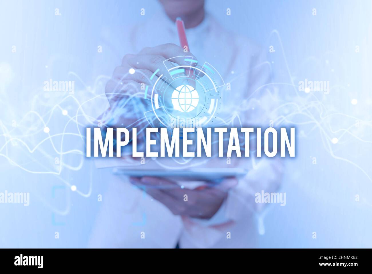 Writing Displaying Text Implementation Conceptual Photo The Process Of