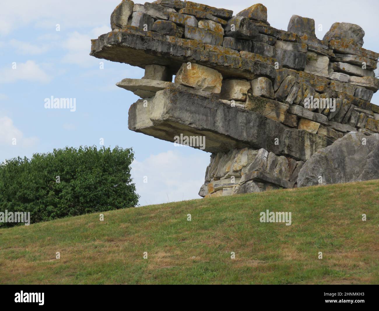 beautiful dragon-shaped stone wall coming out of the earth Stock Photo ... beautiful dragon-shaped stone wall coming out of the earth Stock Photo ...