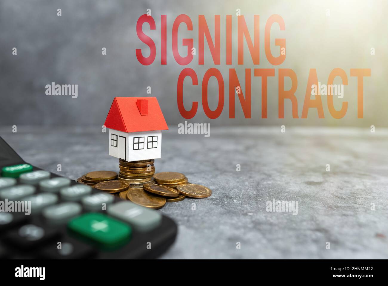 Handwriting text Signing Contract, Word for the parties signing the ...