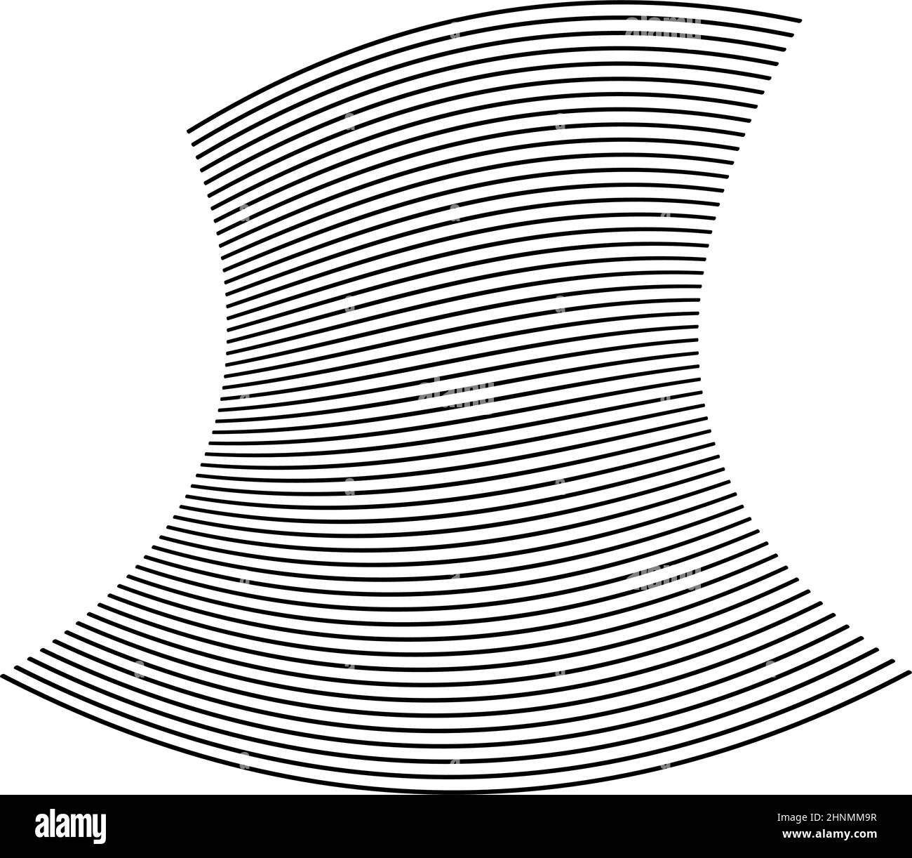 Wavy, waving curvy parallel lines. Undulate, squiggle stripes - stock ...
