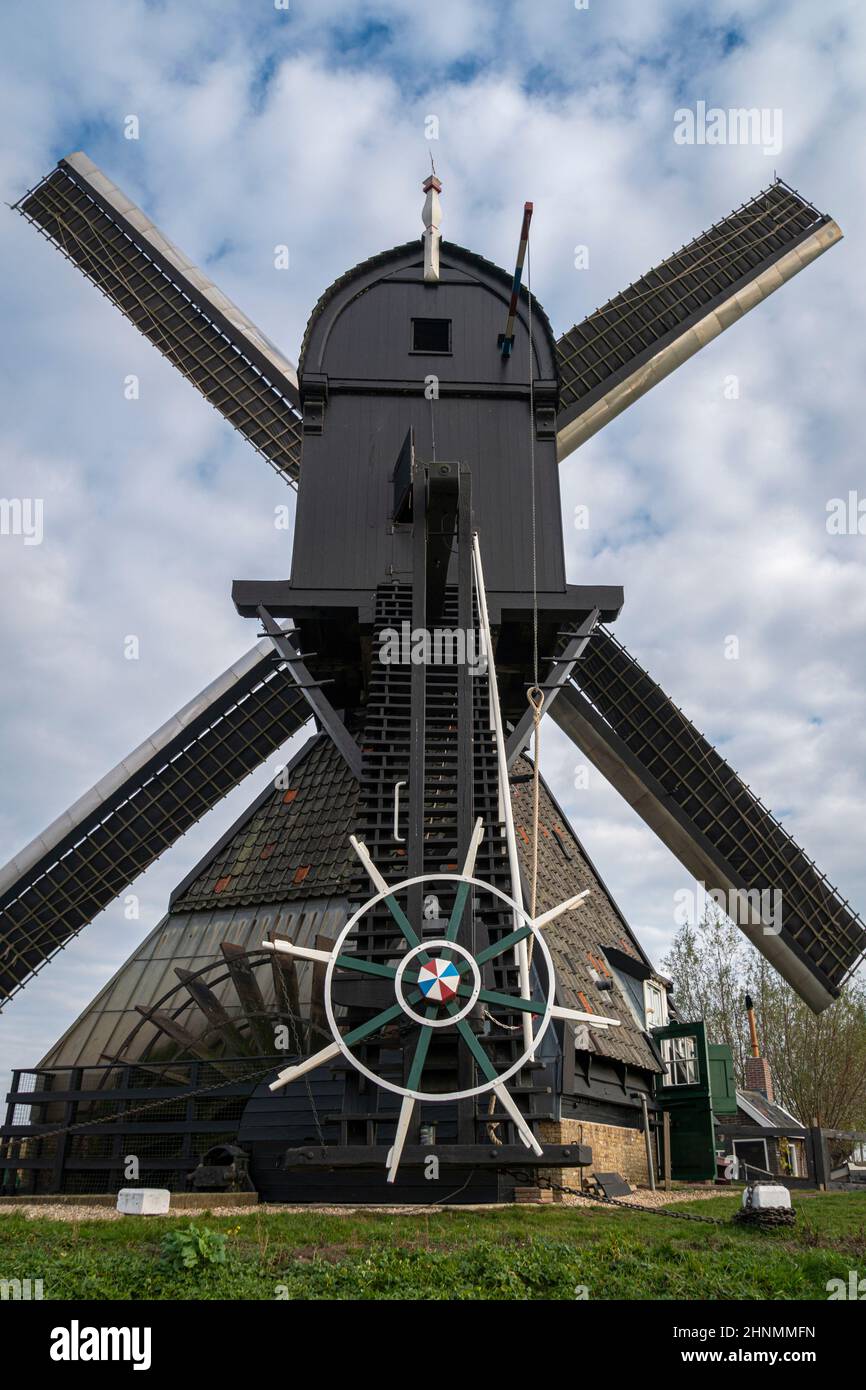 Ancient Windmill, Holland Stock Photo - Alamy