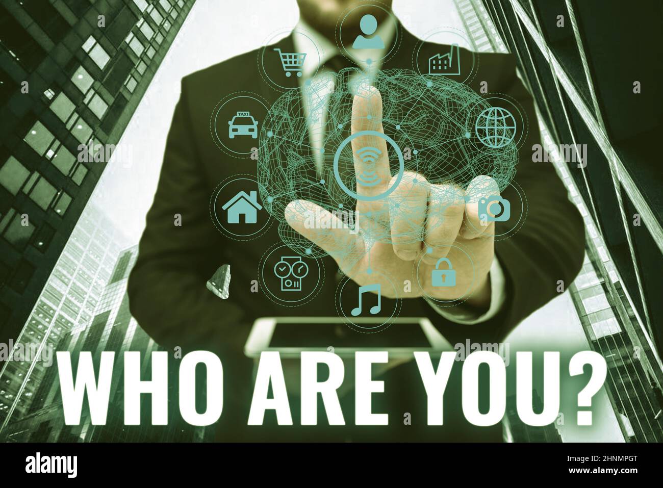 Conceptual caption Who Are You question, Business showcase asking ... Conceptual caption Who Are You question, Business showcase asking ...