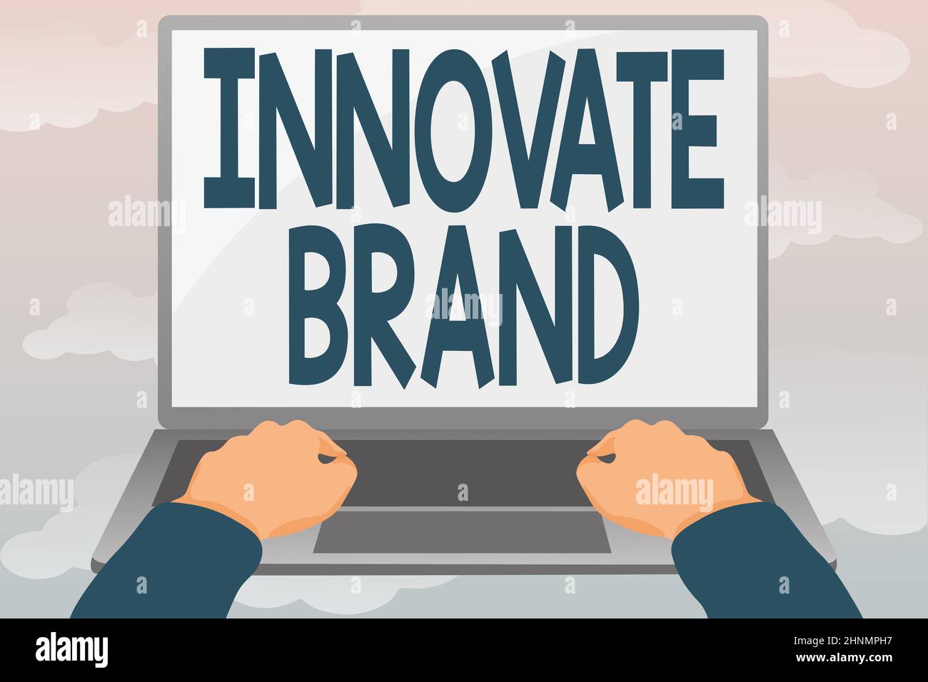 Handwriting text Innovate Brand, Concept meaning significant to ...