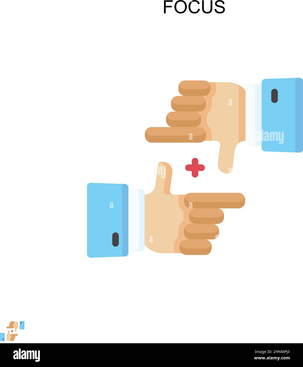 Business focus icon simple hi-res stock photography and images - Alamy