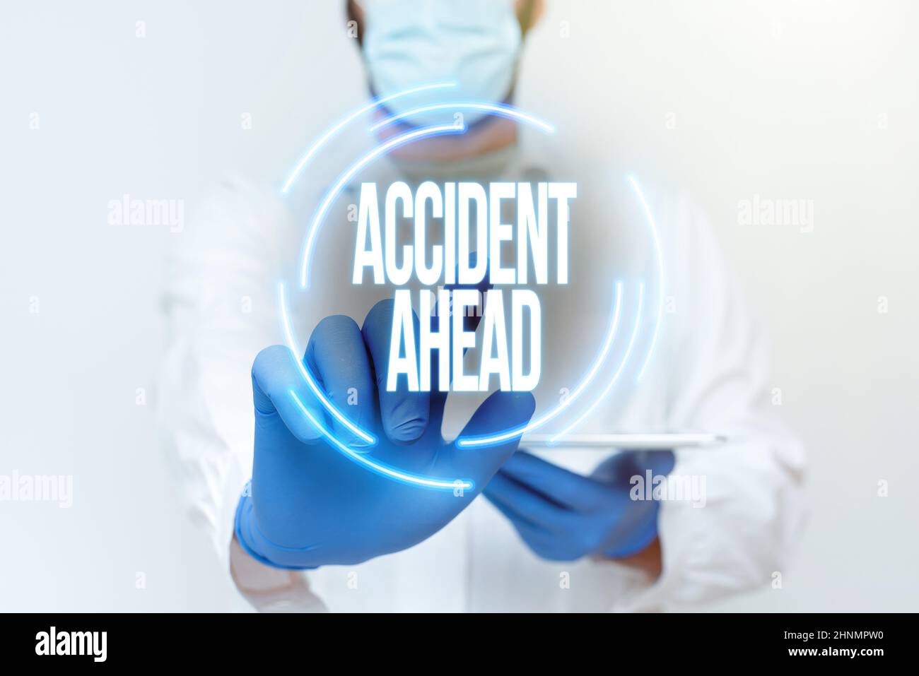 Sign displaying Accident Ahead, Conceptual photo Unfortunate event Be ...