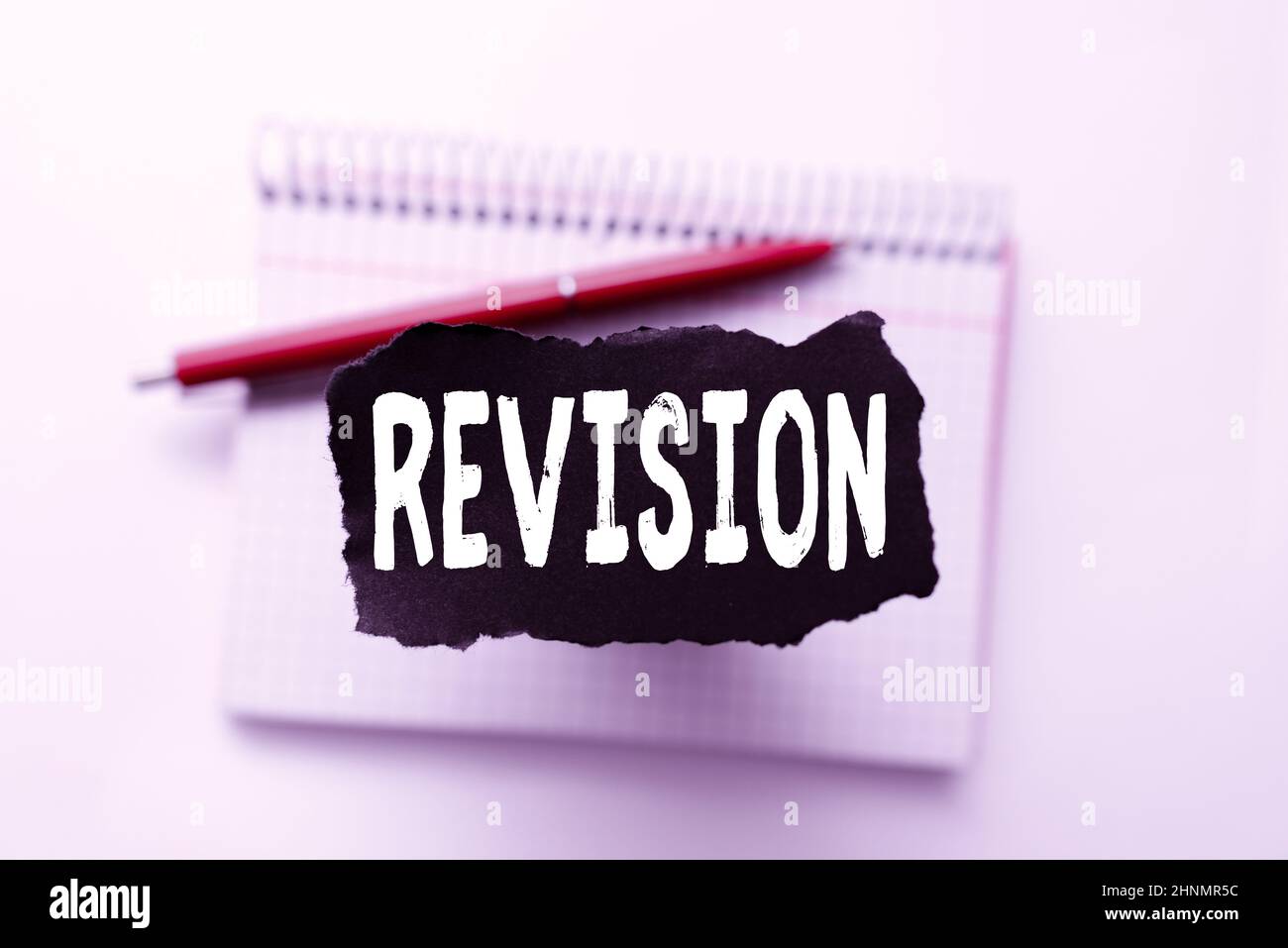 Handwriting text Revision, Business showcase action of revising over ...