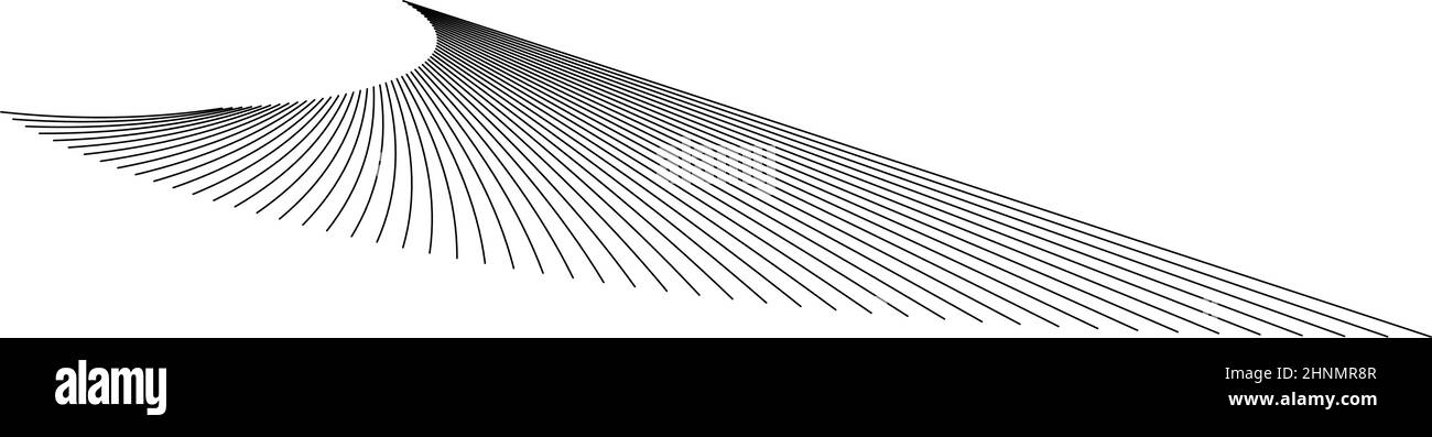 Wavy, waving curvy parallel lines. Undulate, squiggle stripes - stock ...