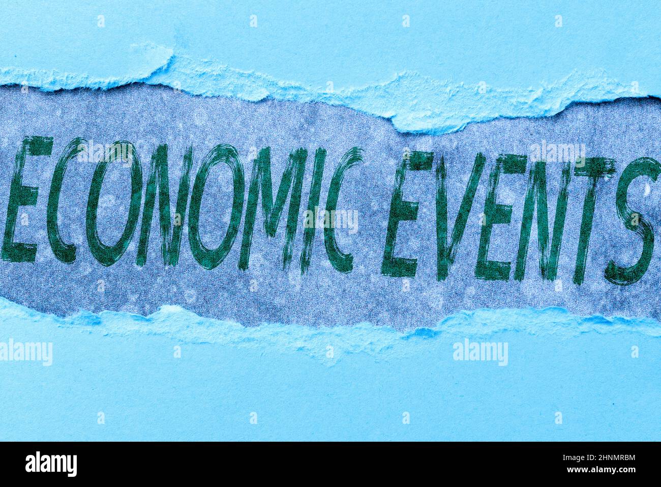 Text caption presenting Economic Events, Business concept transfer of ...