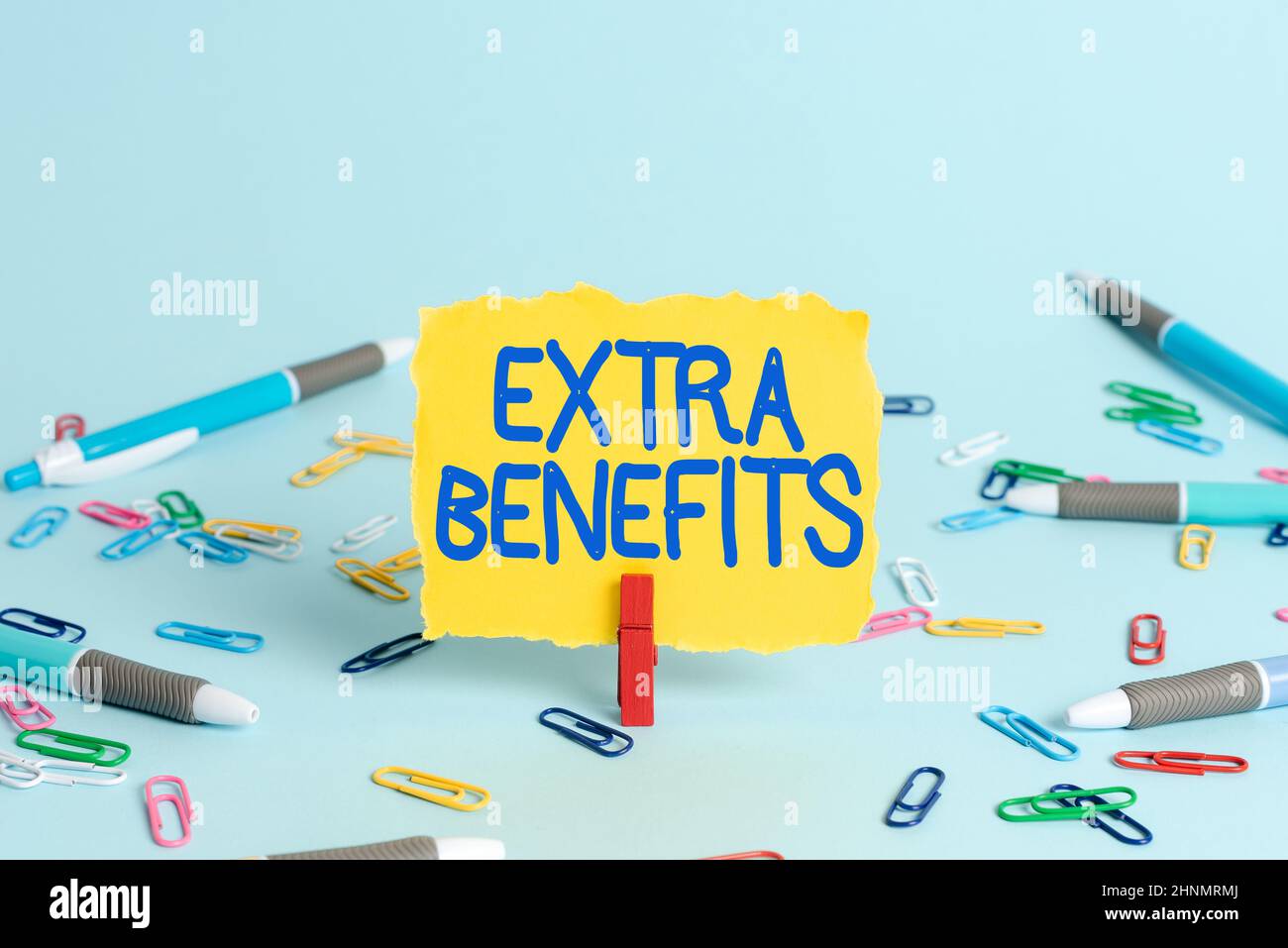 Text showing inspiration Extra Benefits, Business idea Additional ...