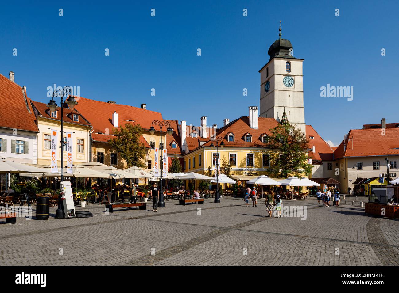 The city of Sibiu in Romania Stock Photo - Alamy