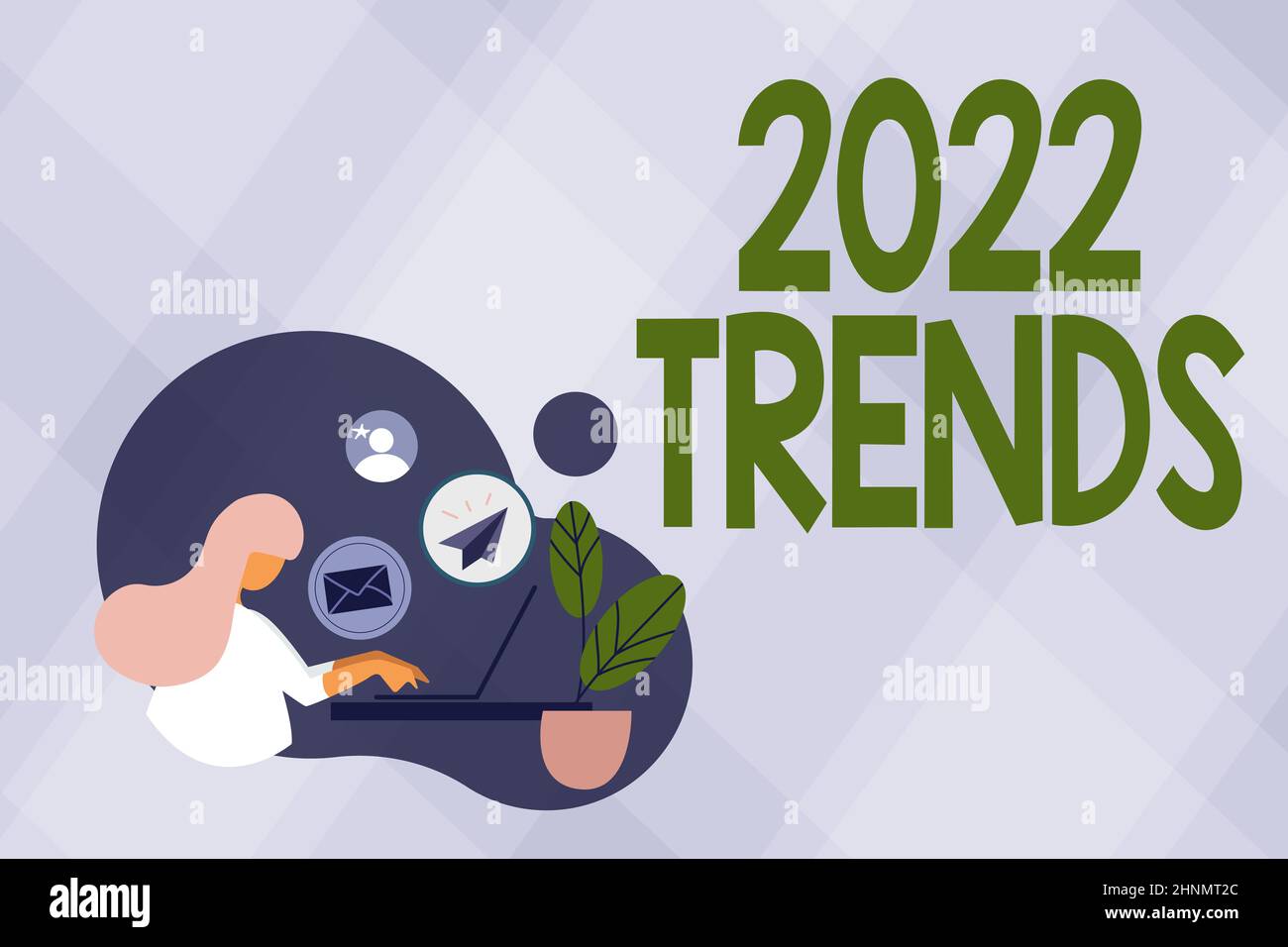 Writing displaying text 2022 Trends, Internet Concept general direction ... Writing displaying text 2022 Trends, Internet Concept general direction ...