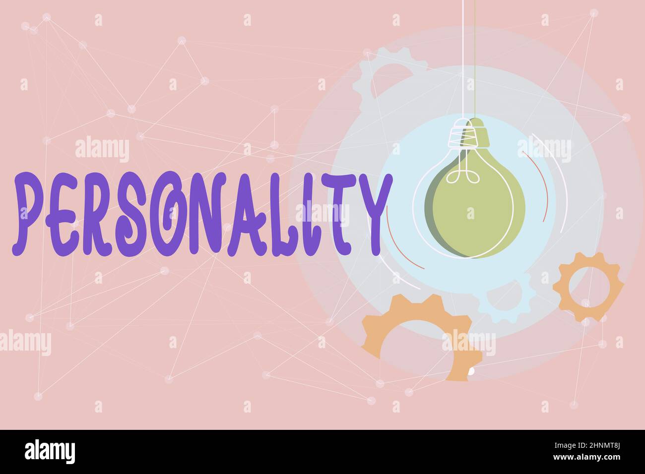 Text caption presenting Personality, Word for combination ...