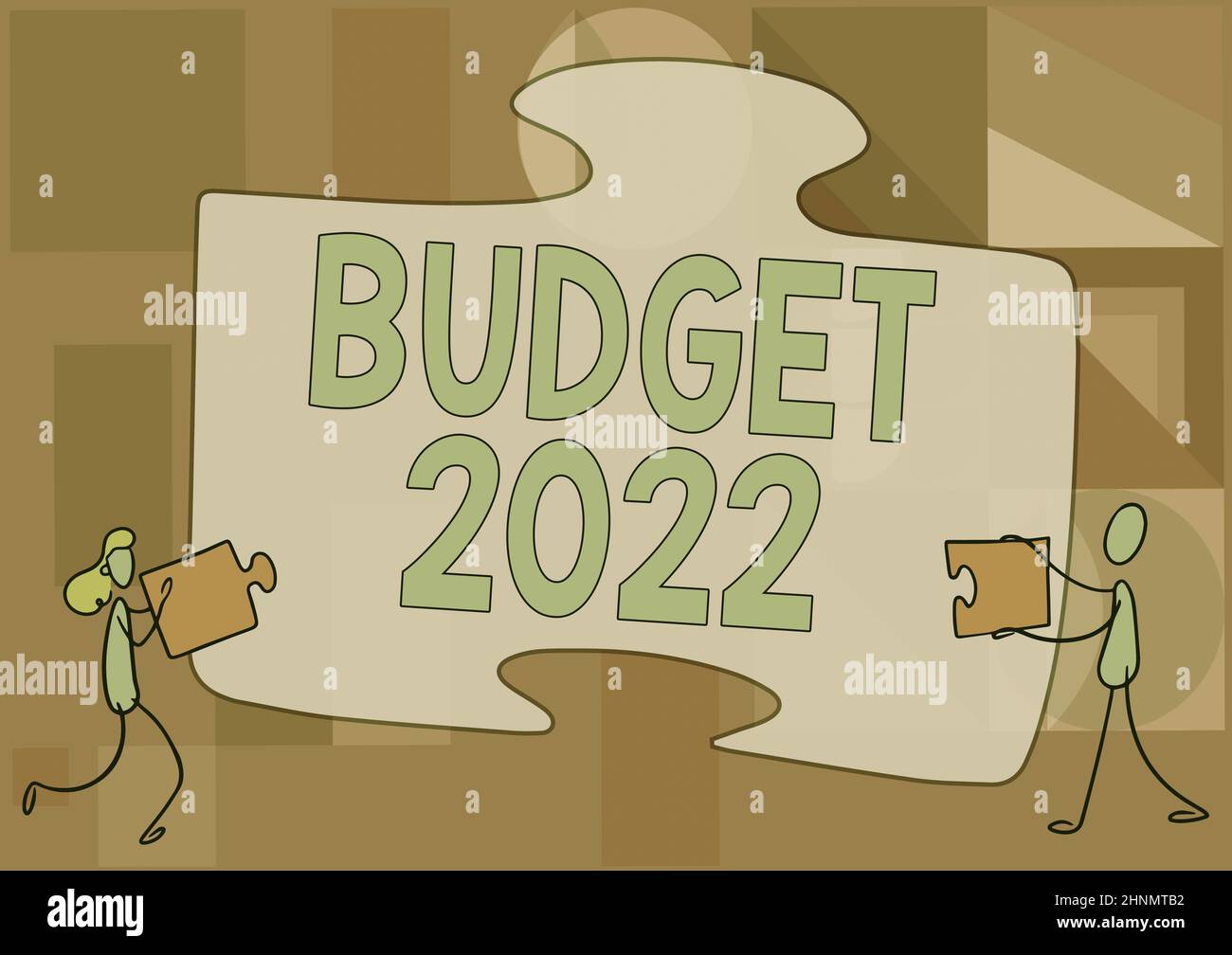 Conceptual display Budget 2022, Concept meaning estimate of income and ...