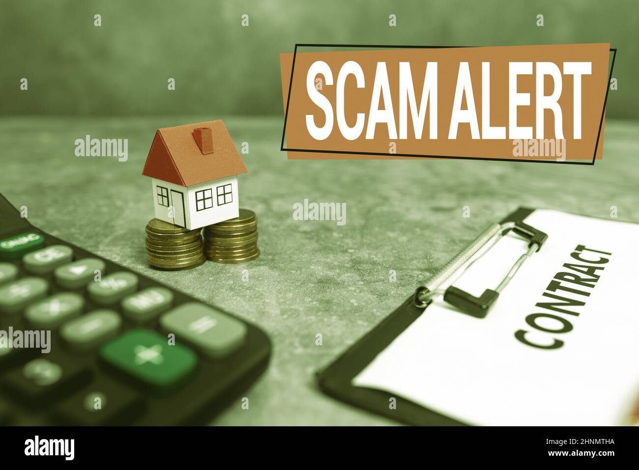 Sign displaying Scam Alert, Conceptual photo fraudulently obtain money ...