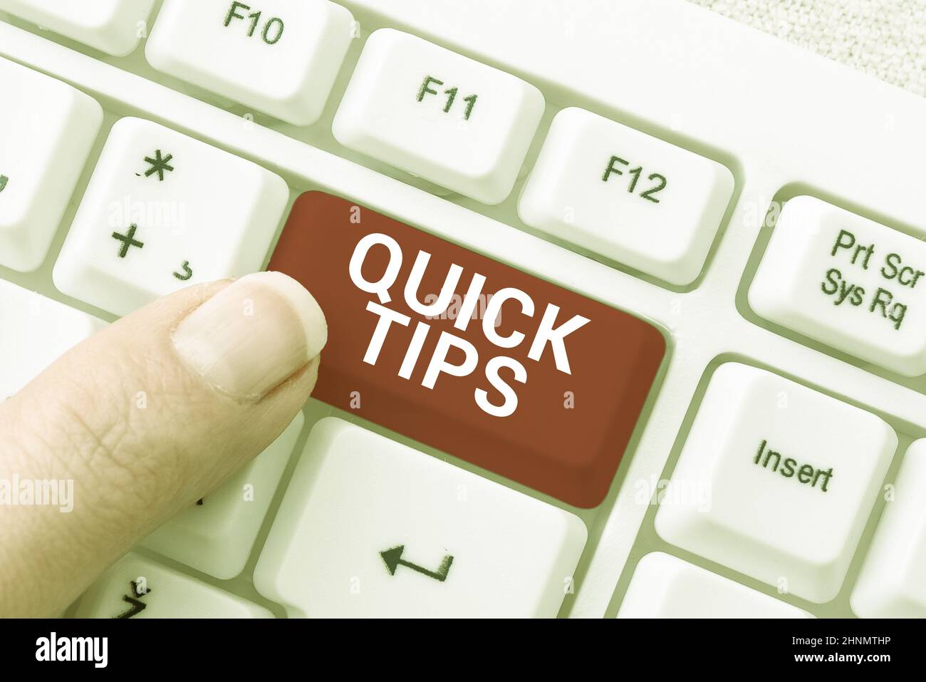 Conceptual display Quick Tips, Business overview small but particularly ...