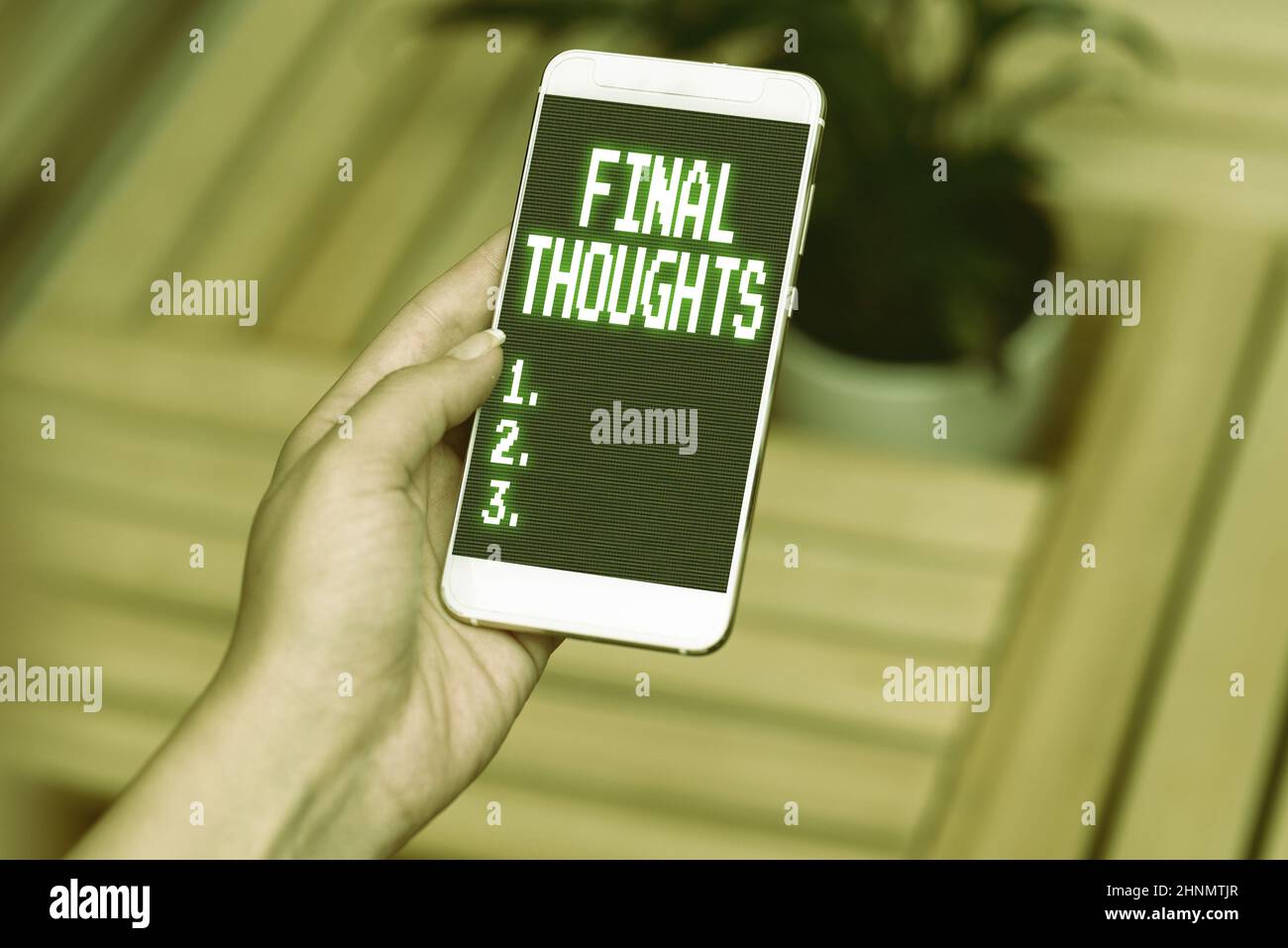 Sign displaying Final Thoughts, Internet Concept Conclusion Last ...