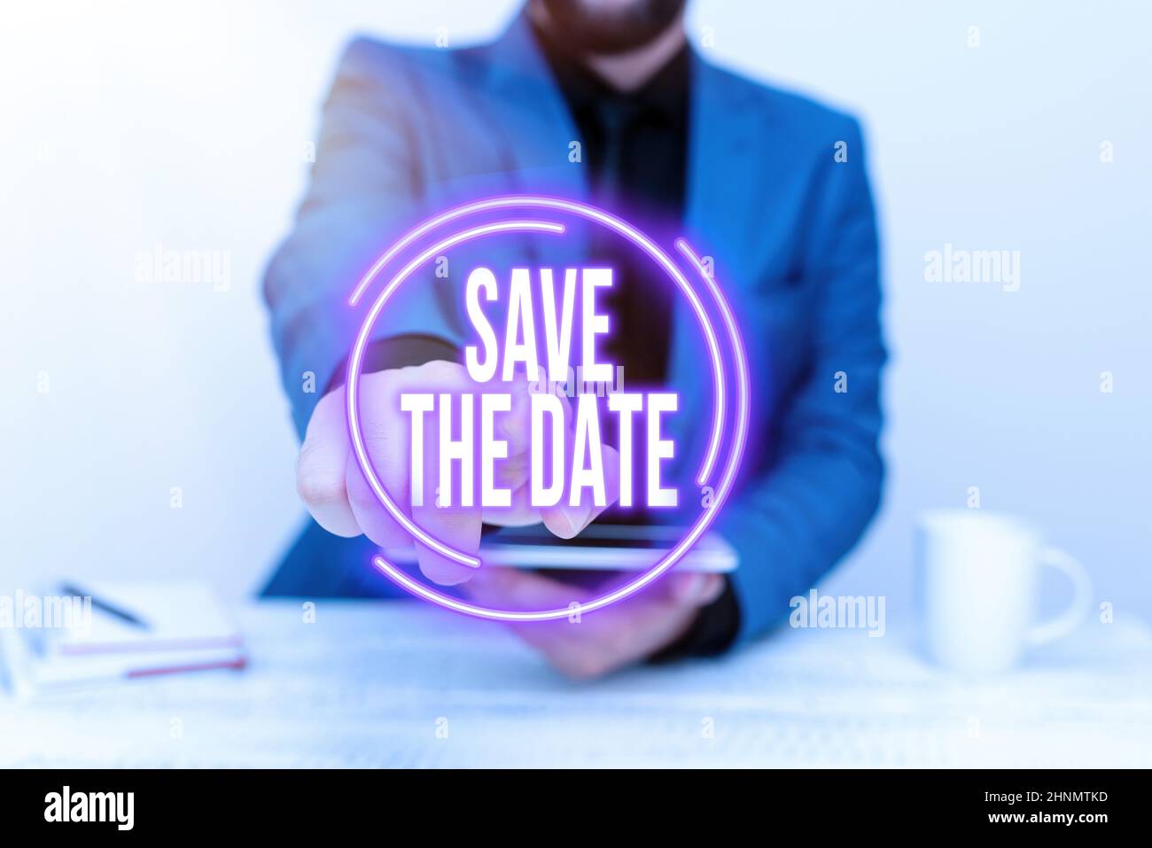 Text showing inspiration Save The Date question, Business overview ...
