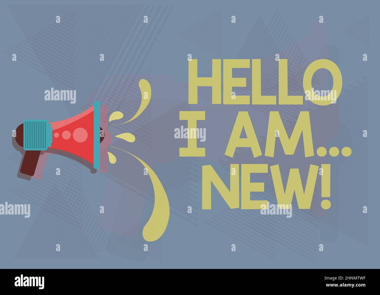 Handwriting text Hello I Am New, Concept meaning used as greeting or to ...