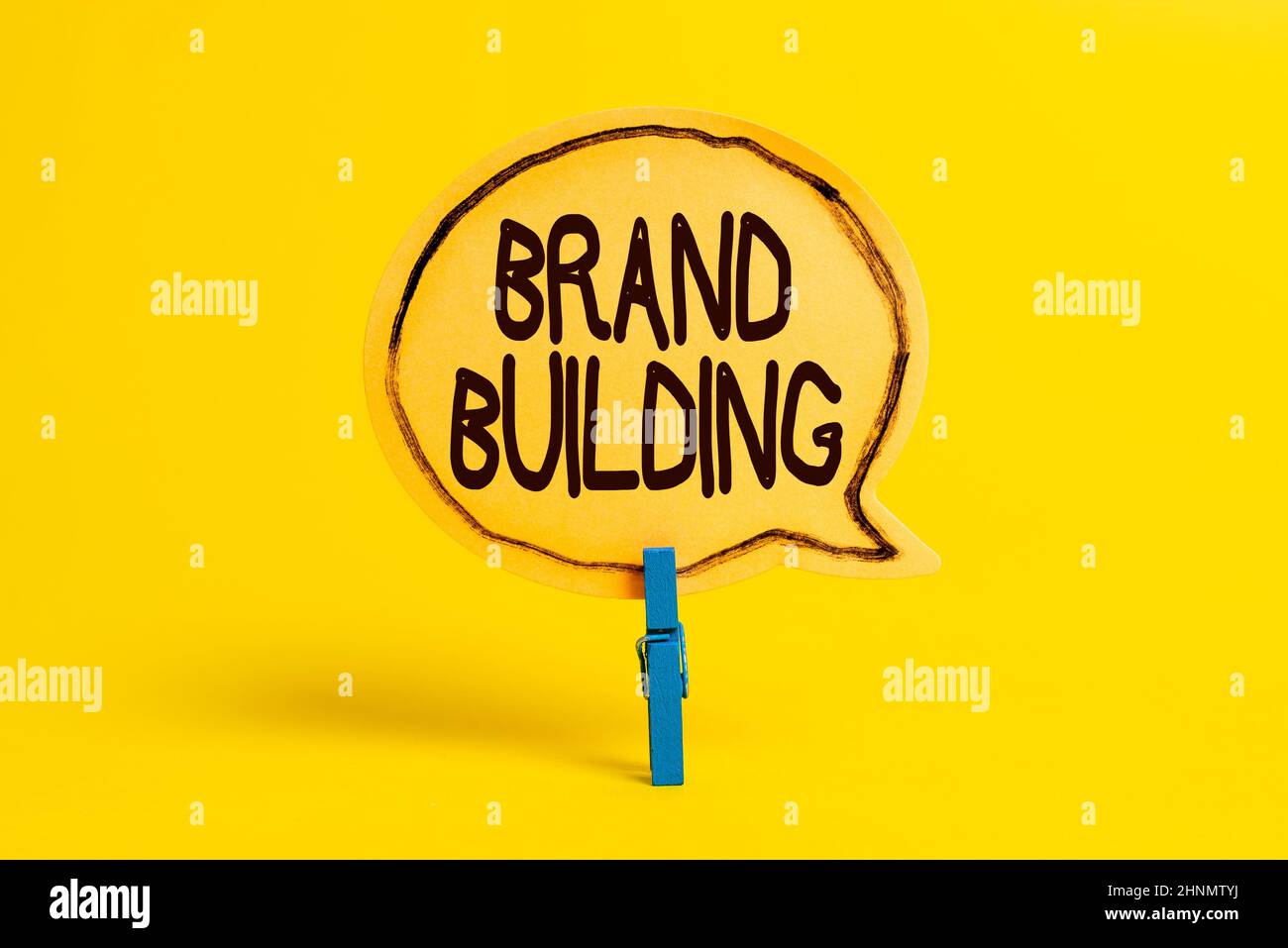 Conceptual caption Brand Building, Business concept Generating ...