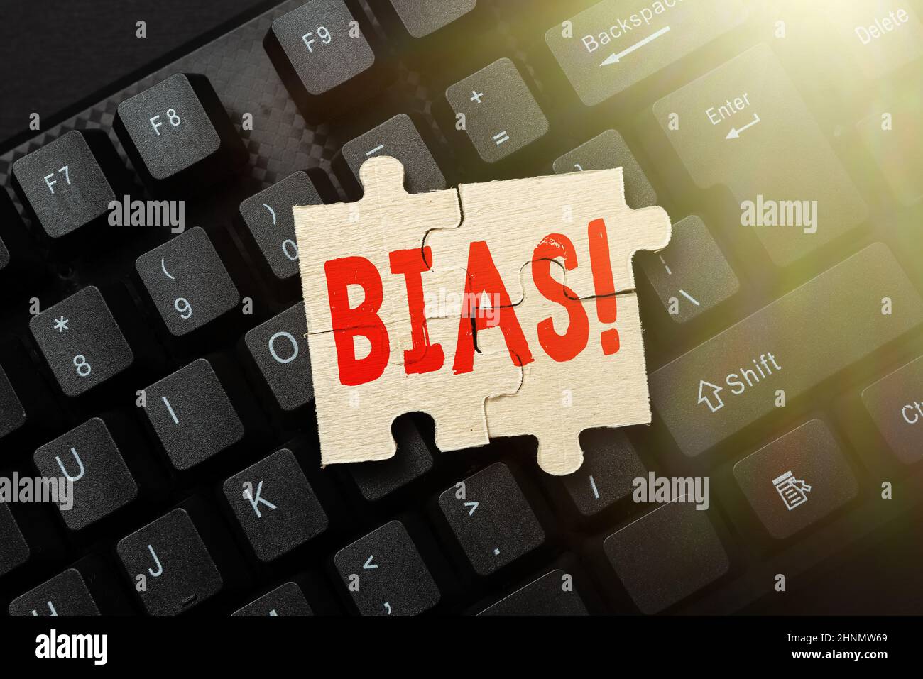 Hand writing sign Bias, Business approach inclination or prejudice for ...