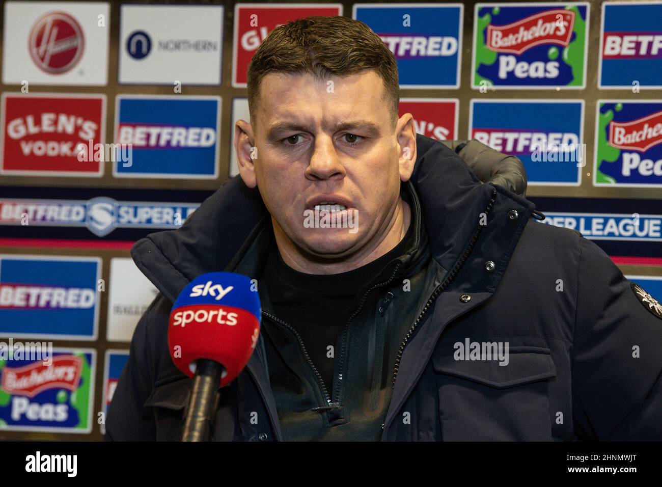 Lee Radford Head Coach of Castleford Tigers is interviewed by Jenna ...