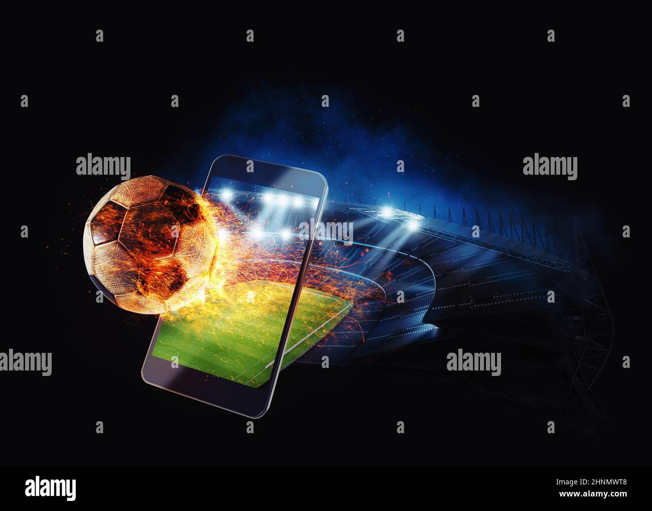 Soccer stadium screen night hi-res stock photography and images - Alamy