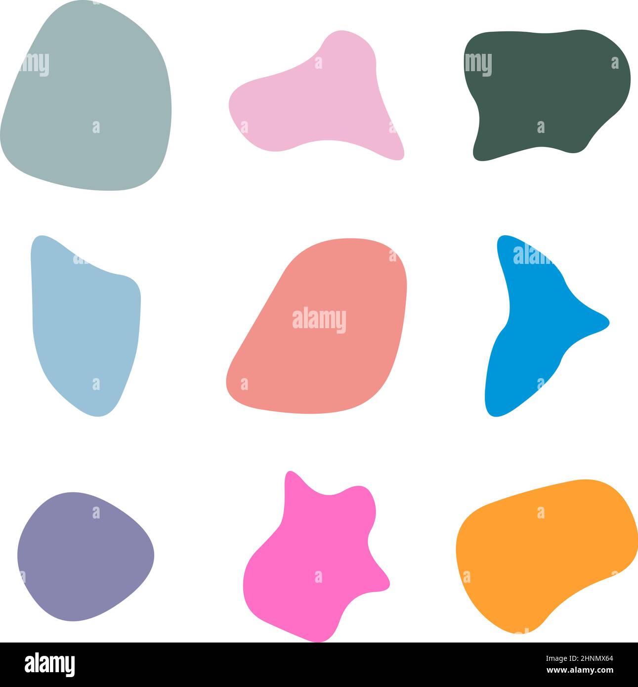 Random blotch, inkblot. Organic blob, blot. Speck shape.Splat, fleck ...