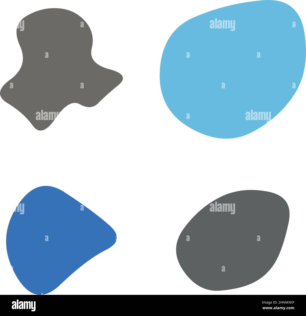 Random blotch, inkblot. Organic blob, blot. Speck shape.Splat, fleck ...